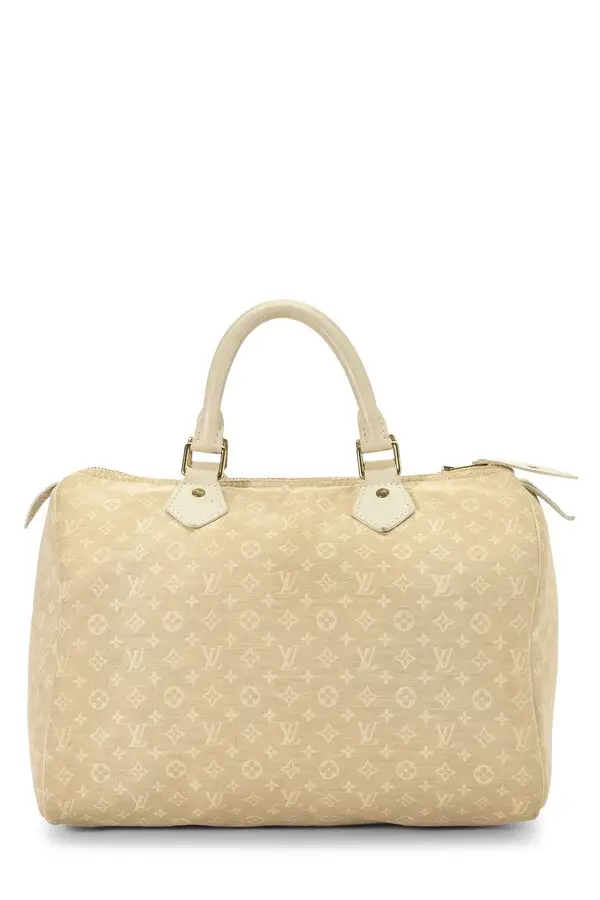 LOUIS VUITTON Mini Lin Speedy 30 Bag