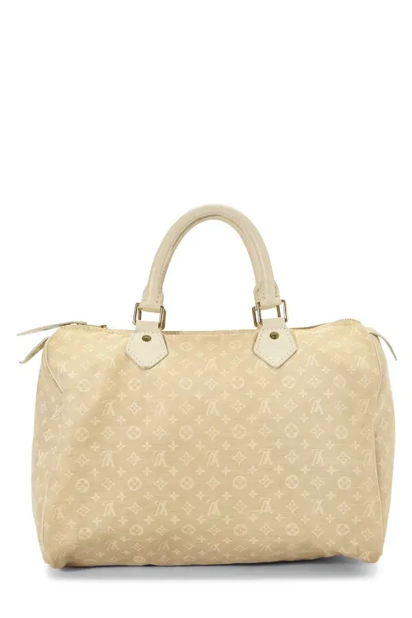 LOUIS VUITTON Mini Lin Speedy 30 Bag
