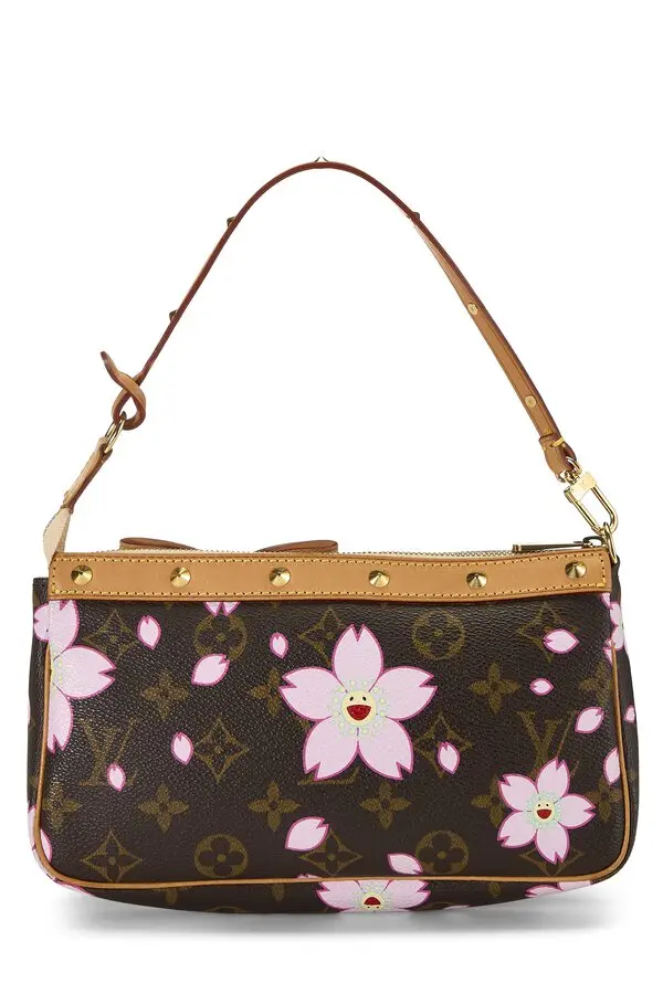 LOUIS VUITTON Takashi Murakami X Monogram Blossom Pochette Accessoires - Brown