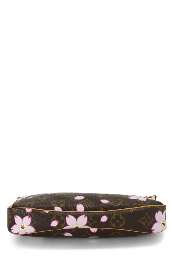 LOUIS VUITTON Takashi Murakami X Monogram Blossom Pochette Accessoires - Brown
