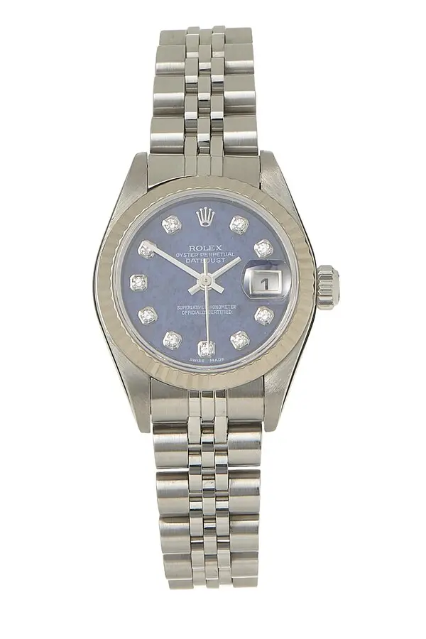 Rolex Datejust Sodalite Diamond Watch 79174 - Silver