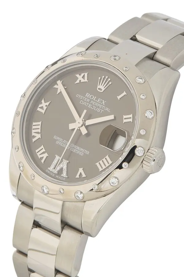 Rolex Datejust Stainless Steel Diamond Bezel Watch