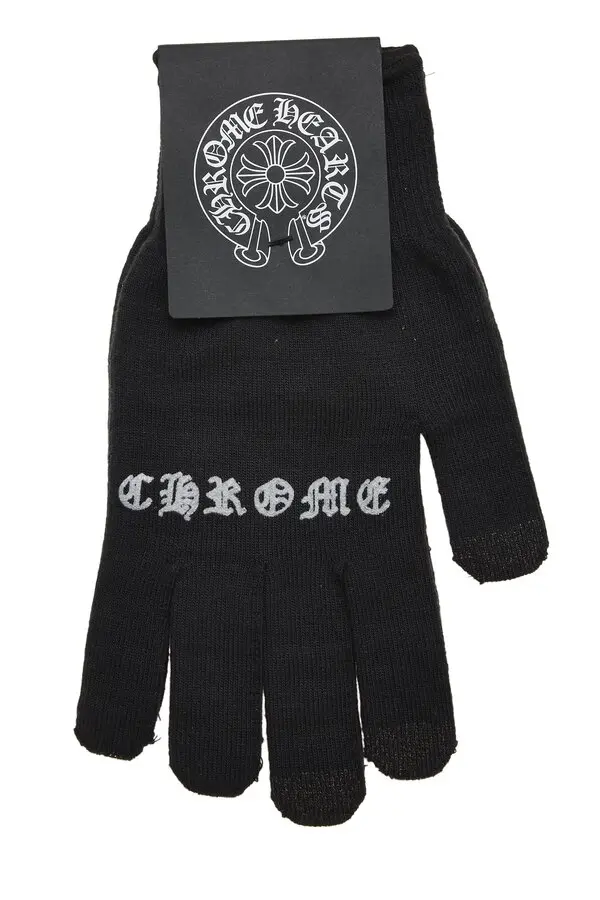 Chrome Hearts Checkmate Work Gloves - Black