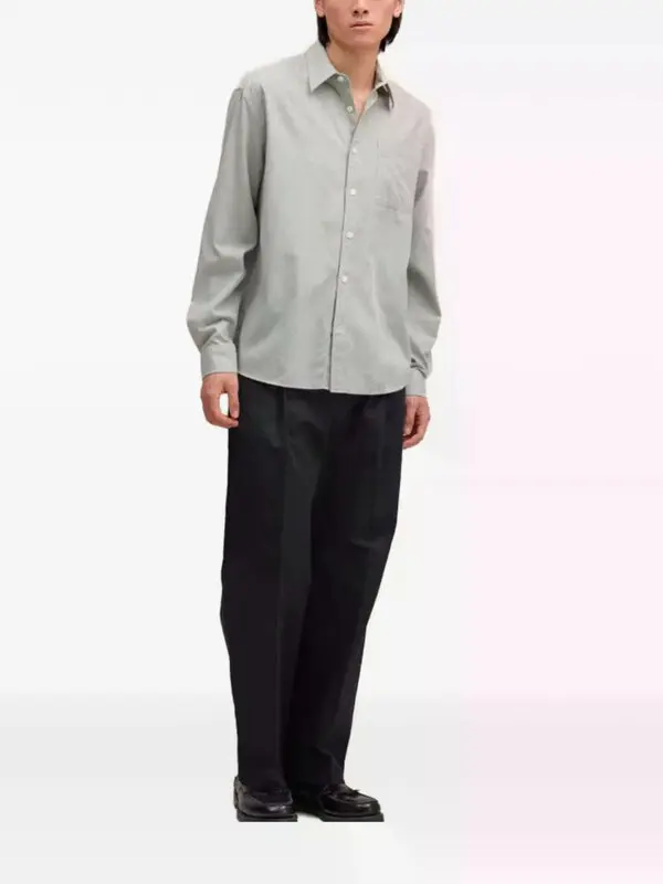 Nn07 Deon Chest-pocket Long-sleeve Shirt