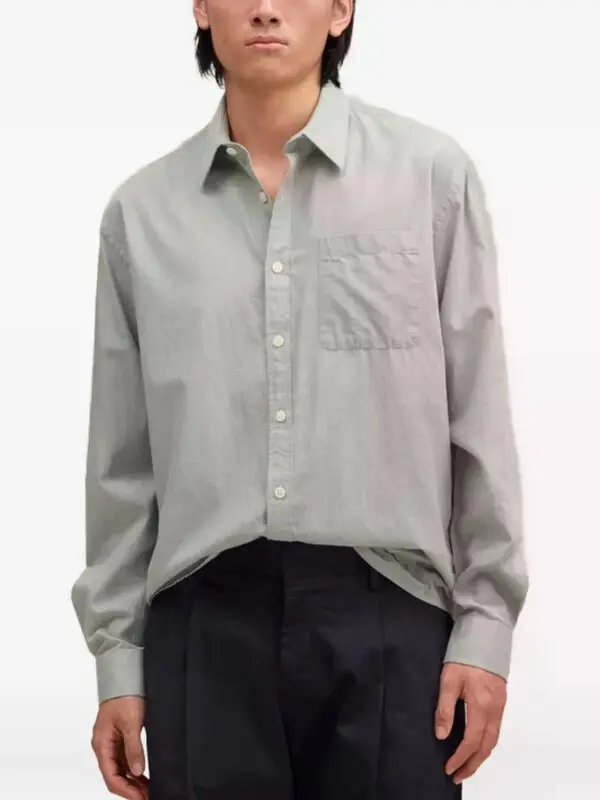 Nn07 Deon Chest-pocket Long-sleeve Shirt