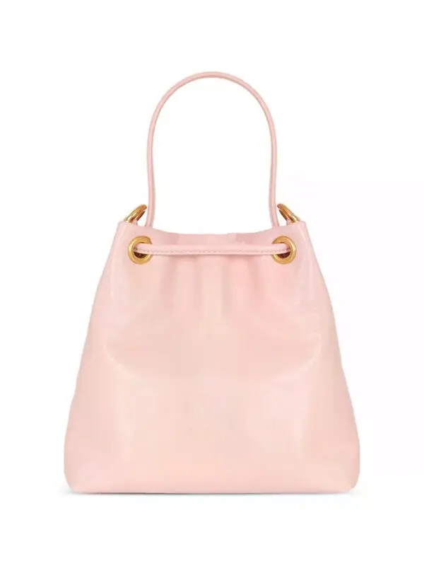 Balmain Pulse Bucket Bag In Smooth Leather - Pink