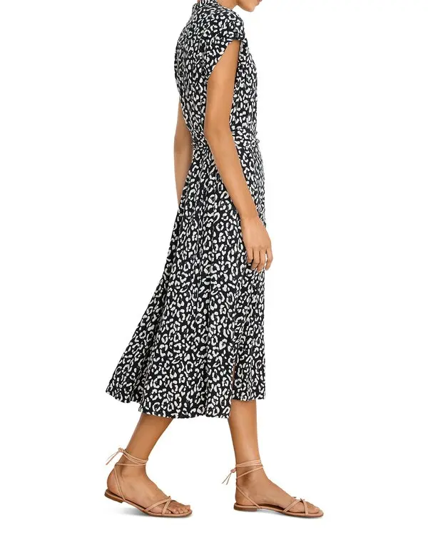 NIC+ZOE Leopard Sketch Midi Dress