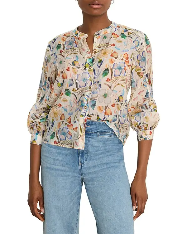 NIC+ZOE Pressed Flowers Femme Shirt