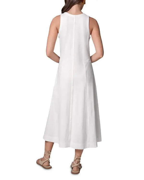 DONNA KARAN WEEKEND Sleeveless Midi Dress - Cream