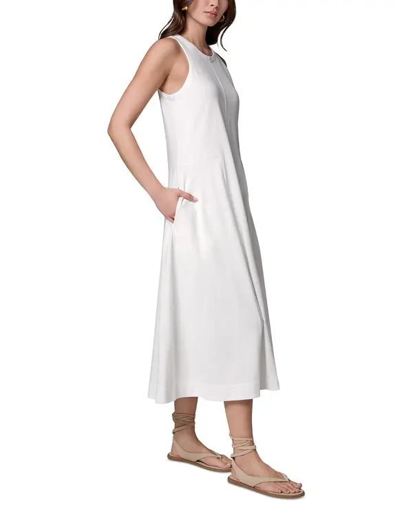 DONNA KARAN WEEKEND Sleeveless Midi Dress - Cream