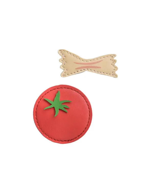 JOLLITY & CO Pasta And Tomato Hair Clips, Set Of 2 - Tomato And Pasta Hair Clip
