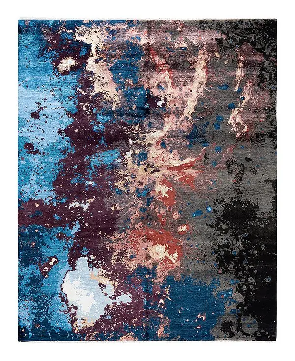 Bloomingdale'S Indo Ikat M7422 Area Rug, 8'2 X 10'2 - Blue