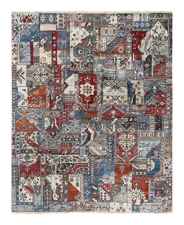 Bloomingdale'S Indo Patchwork M5799 Area Rug, 8'1 X 10 - Brown