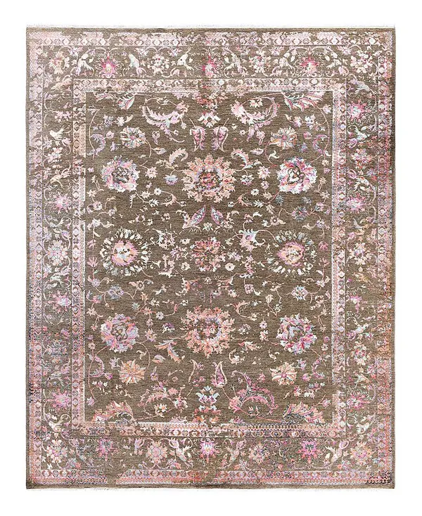 Bloomingdale'S Indo Ikat M8643 Area Rug, 8'2 X 9'10 - Brown
