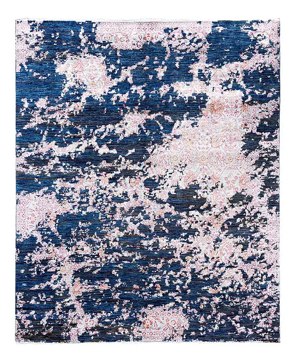 Bloomingdale'S Indo Ikat M8681 Area Rug, 8'1 X 9'10 - Blue