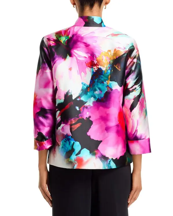 Caroline Rose Floral Print Jacket