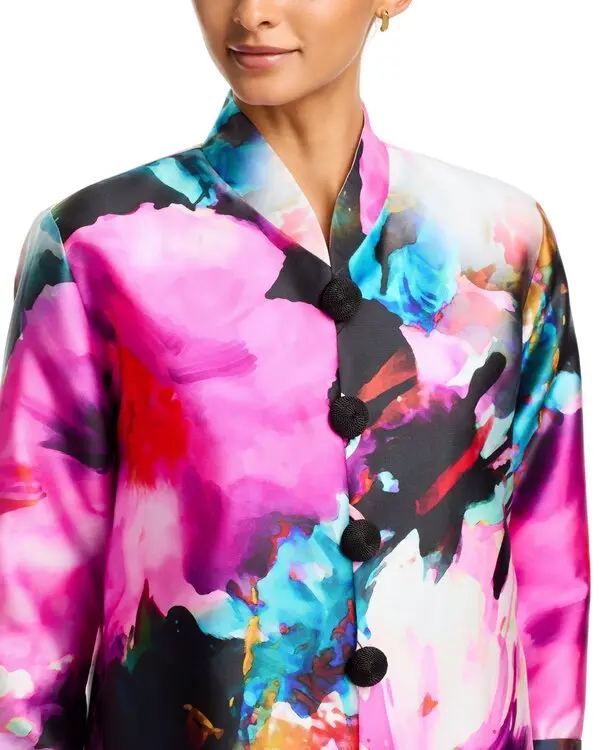 Caroline Rose Floral Print Jacket