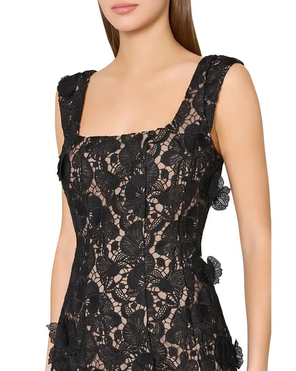 MILLY Spencer Lace Midi Dress