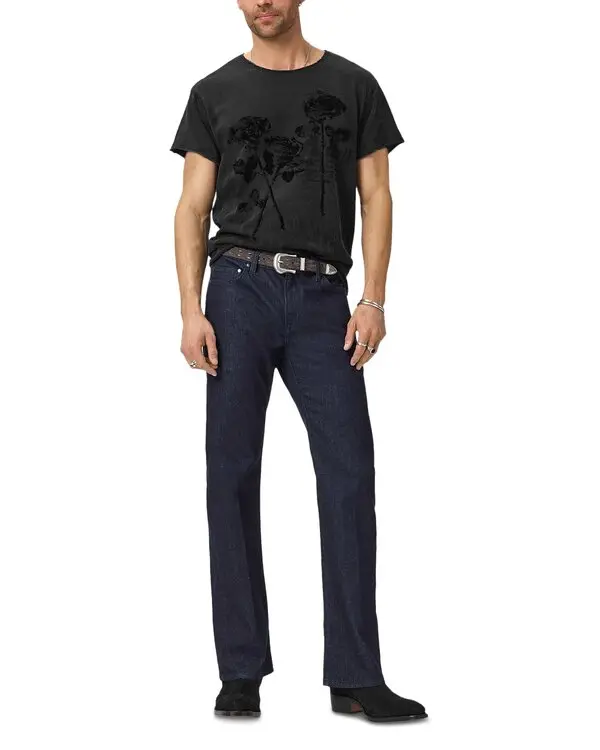 John Varvatos Short Sleeve Raw Edge Relaxed Fit Tee