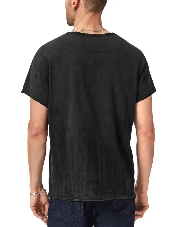 John Varvatos Short Sleeve Raw Edge Relaxed Fit Tee