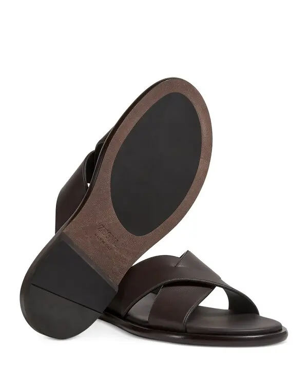 Zegna Leather Sandals
