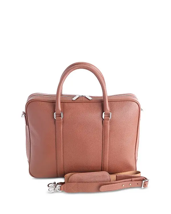 ROYCE NEW YORK Executive Laptop Messenger Bag - Tan