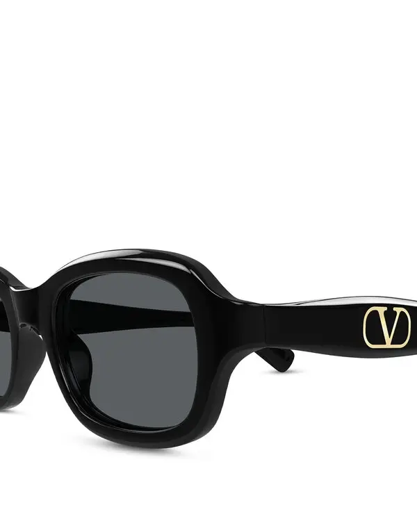 Valentino Garavani Rectangular Sunglasses, 51mm