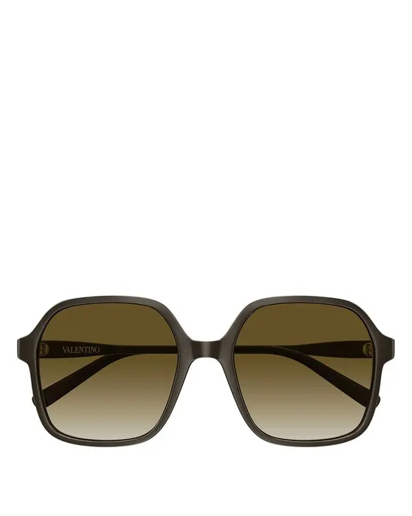 Valentino Garavani Geometric Sunglasses - Brown