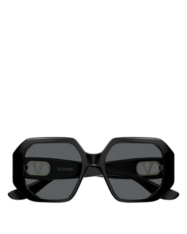 Valentino Garavani Geometric Sunglasses - Black