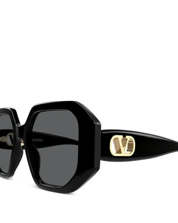 Valentino Garavani Geometric Sunglasses - Black