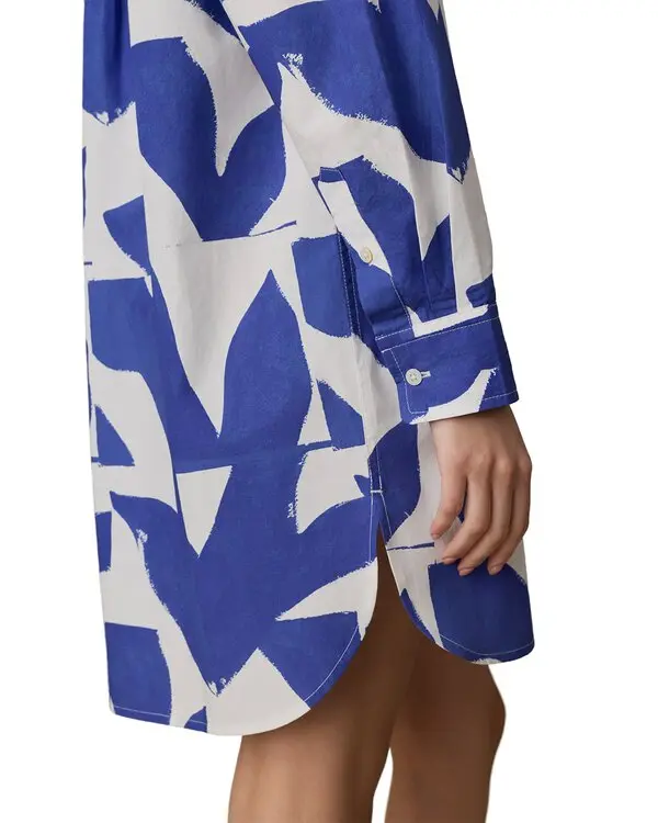 Faherty Brand Printed Cotton Shirt Dress