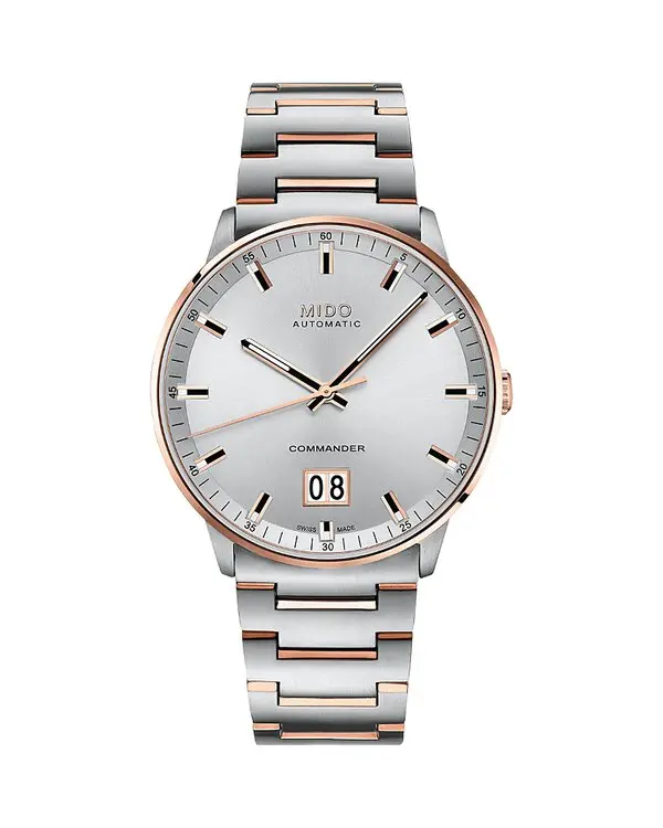 MIDO Commander Big Date Watch - Silver