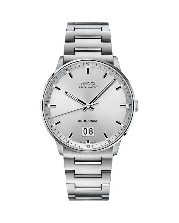 MIDO Commander Big Date Automatic Watch - Silver