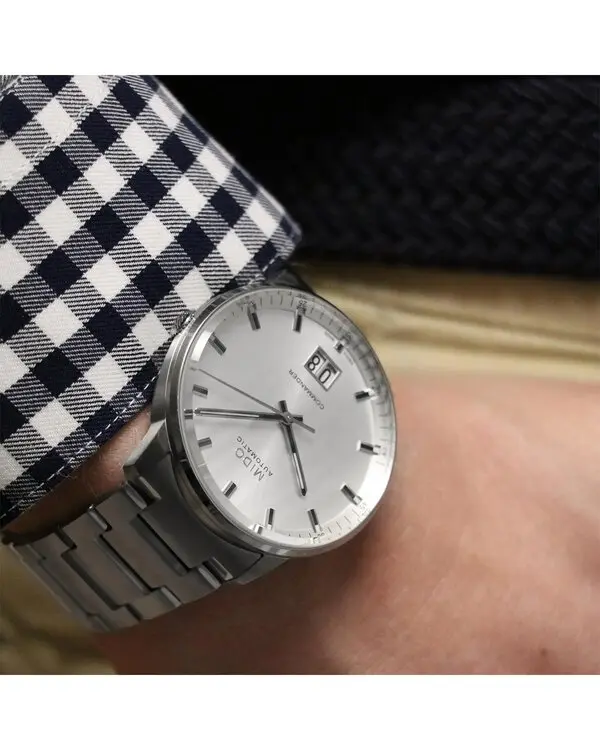 MIDO Commander Big Date Automatic Watch - Silver