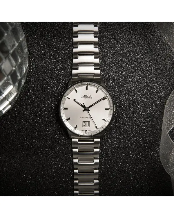 MIDO Commander Big Date Automatic Watch - Silver