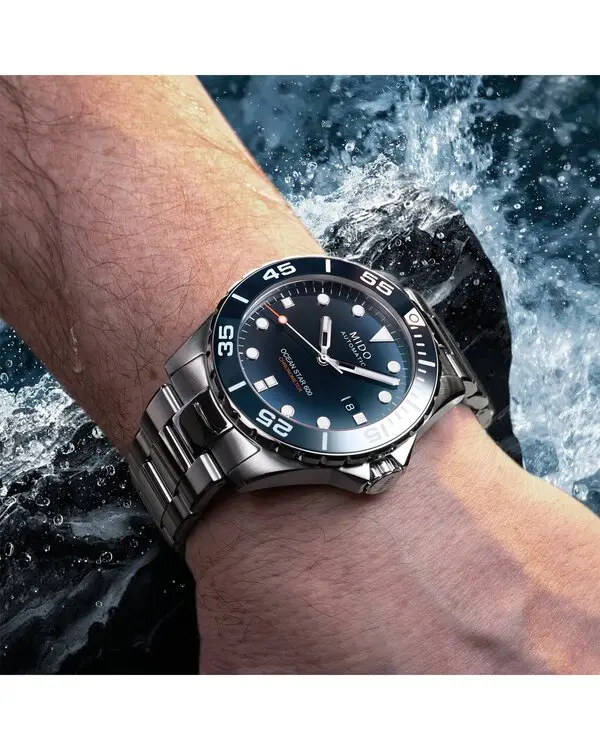 MIDO Ocean Star Chronometer Watch - Blue