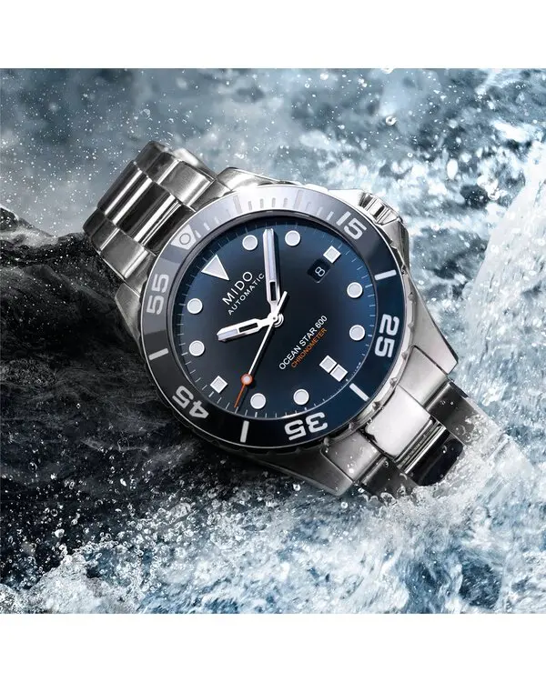 MIDO Ocean Star Chronometer Watch - Blue