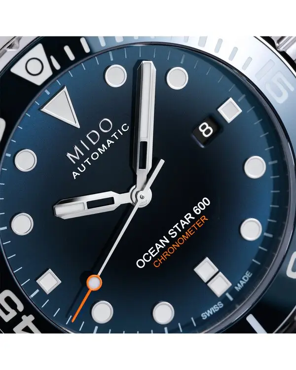 MIDO Ocean Star Chronometer Watch - Blue