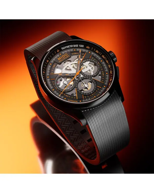 MIDO Multifort Skeleton Chronograph Watch