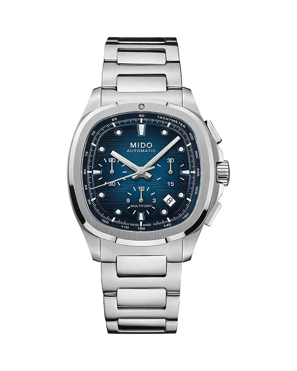 MIDO Multifort Chronograph Watch - Blue