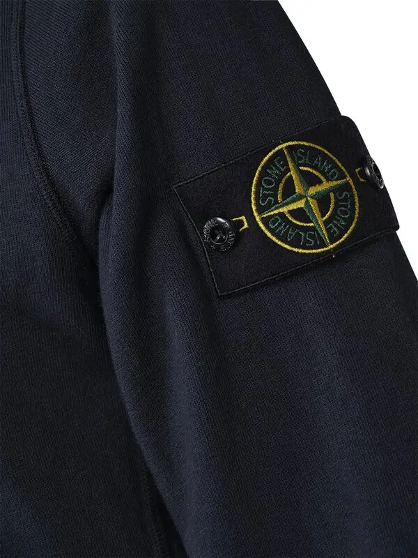 Stone Island Compass Patch Crewneck Sweatshirt - Blue