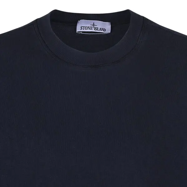 Stone Island Compass Patch Crewneck Sweatshirt - Blue