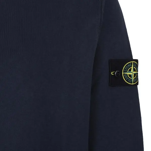 Stone Island Compass Patch Crewneck Sweatshirt - Blue