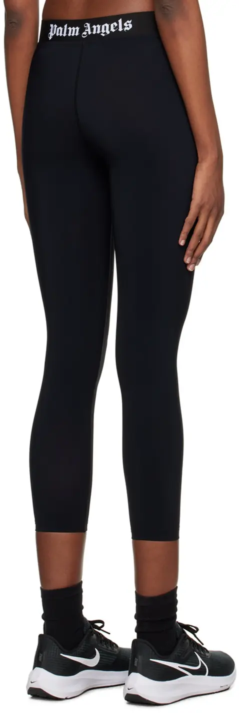 Palm Angels Logo-waistband Cropped Legging