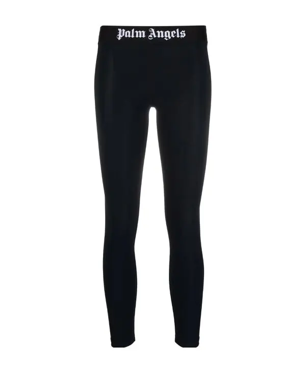 Palm Angels Logo-waistband Cropped Legging