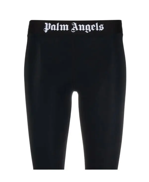 Palm Angels Logo-waistband Cropped Legging