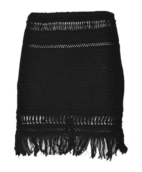 Isabel Marant Étoile Fringed Mini Skirt - Black