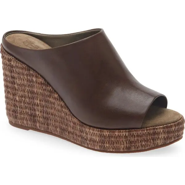 Brunello Cucinelli Leather Espadrille Wedge Sandals