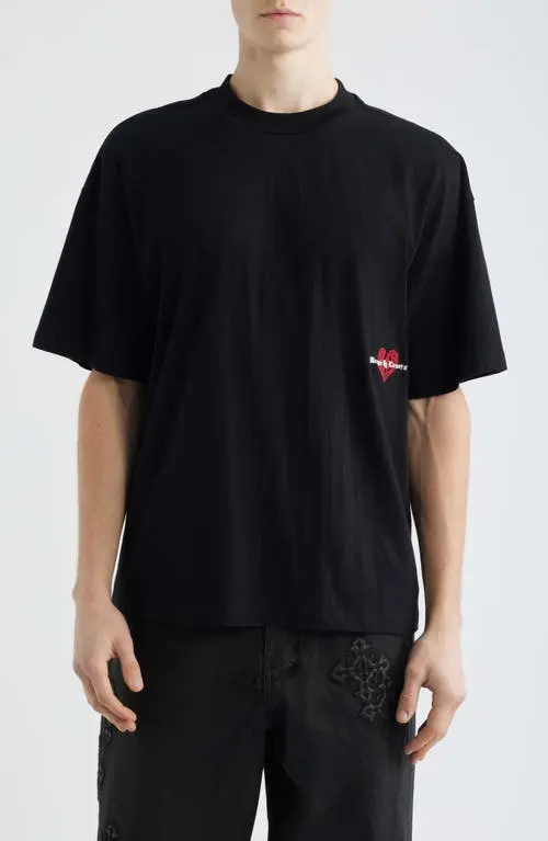 Ksubi Hbl Ekcess Oversize Embroidered T-shirt - Black