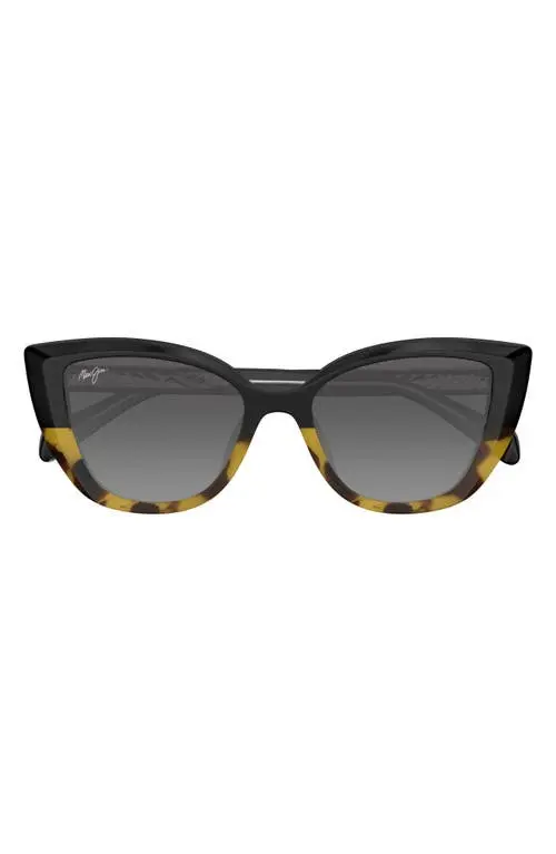 Maui Jim Gradient Cat Eye Sunglasses - Black